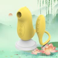 China Mini Clitoral Sucking Vibrator Silicone Rechargeable 6 Frequency Modes 140mm for Women for sale
