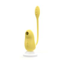 China Mini Clitoral Sucking Vibrator Silicone Rechargeable 6 Frequency Modes 140mm for Women for sale