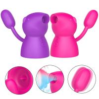 China 10 Frequency Egg Vibrator with Sucking Silicone Adult Sex Toy IPX7 Waterproof 164g for sale