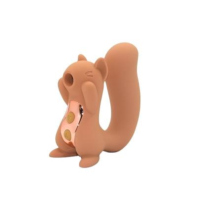 China Custom Silicone Squirrel Vibrator 5 Speed Absorption 10 Vibration Modes Rechargeable 500mAh for sale
