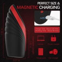 China Automatic Male Masturbator with 9 Vibration Modes 6 Suction Modes Silicone Rechargeable Sex Toy 193mm for sale
