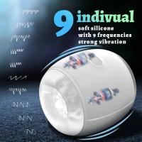 China S-HANDE Silicone Male Masturbator 9 Vibration Modes IPX7 Splash Proof 91mm Adult Sex Toy for sale