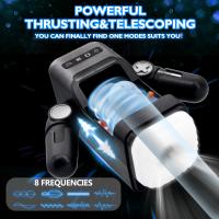 China 10 Thrusting Vibration Self Heating Male Masturbator with Phone Holder Adult Sex Toy for sale