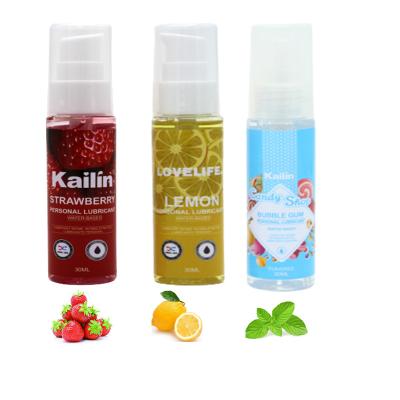 China Water Based Personal Lubricant Gel 100ml Edible Anal Vaginal Lube OEM ODM for sale