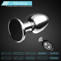 China Remote Control Anal Vibrator Prostate Massager 70mm USB Rechargeable Waterproof Sex Toy for Men Women for sale