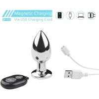 China Remote Control Anal Vibrator Prostate Massager 70mm USB Rechargeable Waterproof Sex Toy for Men Women for sale