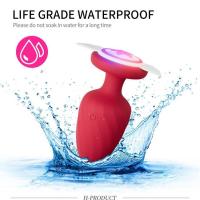 China Remote Control Silicone Thrusting Butt Plug 5 Modes Vibration 3 Thrusting Anal Vibrator for Women for sale