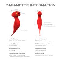 China 10 Frequency Vibration Bird Clitoral Sucking Vibrator Women Clitoris Sucker G Spot Adult Toy Medical Silicone for sale