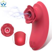 China Torbers 10 Speed Rose Silicone Sucking Vibrator for Women Clitoral Stimulation IPX7 Waterproof for sale
