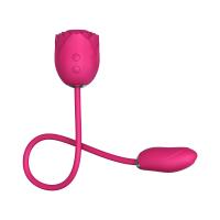 China Rose Wand Personal Massager 5 Suction 7 Vibration Modes Wireless Rechargeable for Women for sale