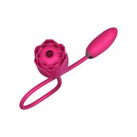 China Rose Wand Personal Massager 5 Suction 7 Vibration Modes Wireless Rechargeable for Women for sale