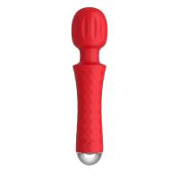 China Silicone USB Rechargeable Handheld Wand Massager 8 Speed 20 Modes 207mm Body Massager for sale