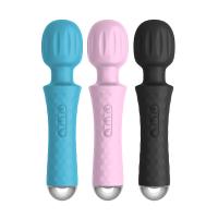China Silicone USB Rechargeable Handheld Wand Massager 8 Speed 20 Modes 207mm Body Massager for sale