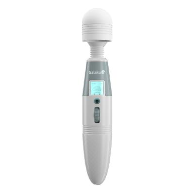 China Angel AV Stick LCD Female Masturbator G-Spot Stimulator 8 Vibrating Modes USB Magnetic Charging Silicone for sale