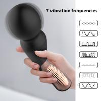 China Rechargeable Cordless Mini Wand Vibrator 7 Modes 176mm Clitoral Sex Toy for Women for sale