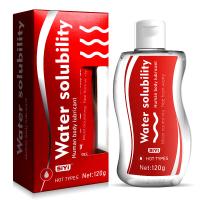 China Water Based Personal Lubricant Gel 120ml Hot and Ice Feeling for Female for sale