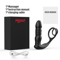China Wireless Remote Control Prostate Massager Anal Butt Plug for Men G Spot Vibrator 9 Frequency Silicone for sale