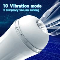China Automatic Male Masturbator Cup with 10 Vibration Modes and 5 Suction Speeds Food Grade Silicone for sale