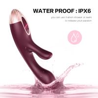 China Medical silicone G-spot orgasm vibrator double headed 7-speed vibration  USB charging heating function Clitoral Stimulation for sale