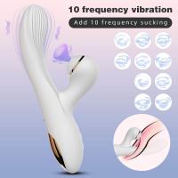 China Medical Silicone Sucking Vibrator 10 Frequency Vibration and Suction G Spot Massager for Women for sale