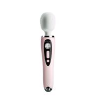 China Intelligent Heating AV Wand Vibrator with Crystal Screen 10 Modes Silicone 139g for sale