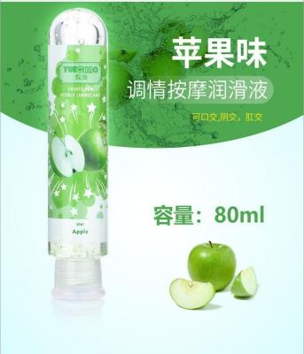 China Fruit Flavored Edible Personal Lubricant 80ml CE Certified Water Based K Jelly for Women for sale