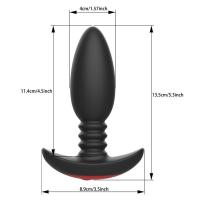 China Silicone Vibrating Anal Plug Set Prostate Wand Massager 10 Speed Adult Toy for sale