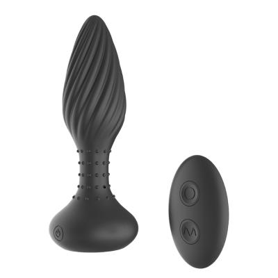 China Vibrating Butt Plug 10-Vibration Vibrations Wireless Remote Control Waterproof Anal Butt Plug for Massaging Prostate for sale