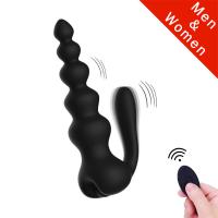 China Wireless Remote Control Anal Butt Plug Prostate Massager 10 Vibration Modes for Men Women for sale