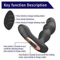 China Wholesale Remote Control Prostate Massager Anal Plug 7 Vibration Modes 650mAh USB Magnetic Charging Silicone for sale
