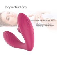 China Rechargeable G-Spot Vibrator with Suction Teasing Massage 10 Vibration Modes for sale