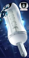 China Automatic Male Masturbation Cup with 10 Vibration Modes and 5 Speed Suction 215mm Silicone Masturbator for sale