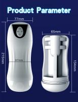China Automatic Male Masturbation Cup with 10 Vibration Modes and 5 Speed Suction 215mm Silicone Masturbator for sale