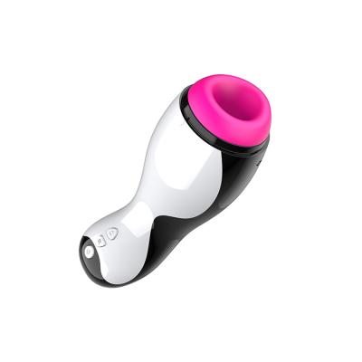 China Electric Heatable Vibration Male Masturbation Cup 10 Modes USB Charging Silicone for sale