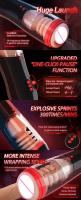 China Men Telescoping Vibrating Masturbator Cup 10 Speeds 5 Modes Intelligent Voice Transparent Shell for sale