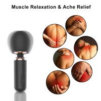 China Cordless Rechargeable Waterproof Mini Personal Wand Massager 5 Vibration Modes 3 Speeds for Women for sale