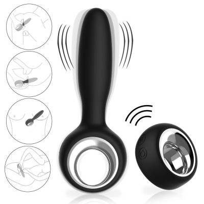 China Remote Control Inflatable Vibrating Anal Plug Butt Beads 10 Vibration Modes for Men Women for sale