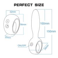 China Remote Control Inflatable Vibrating Anal Plug Butt Beads 10 Vibration Modes for Men Women for sale