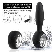 China Remote Control Inflatable Vibrating Anal Plug Butt Beads 10 Vibration Modes for Men Women for sale