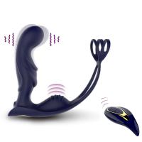 China Remote Control Anal Vibrator Prostate Massager G Spot Silicone 12 Modes USB Rechargeable IPX7 Waterproof for sale