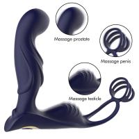 China Remote Control Anal Vibrator Prostate Massager G Spot Silicone 12 Modes USB Rechargeable IPX7 Waterproof for sale