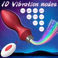 China Wireless Remote Control Anal Plug Vibrating Butt Plug Prostate Massager 10 Modes IPX6 Waterproof for sale