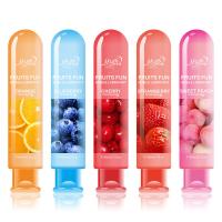 China Fruit Fun Edible Water Based Personal Lubricant 80ml Long Lasting Sex Body Massage Oil for sale