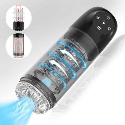 China Waterproof Full Automatic Male Masturbator with Suction Rotation 7 Vibration Modes USB Rechargeable for sale