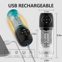China Waterproof Full Automatic Male Masturbator with Suction Rotation 7 Vibration Modes USB Rechargeable for sale