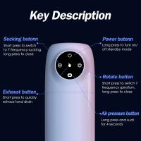 China Waterproof Full Automatic Male Masturbator with Suction Rotation 7 Vibration Modes USB Rechargeable for sale