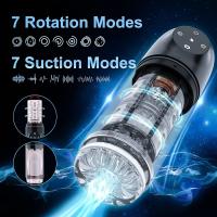 China Waterproof Full Automatic Male Masturbator with Suction Rotation 7 Vibration Modes USB Rechargeable for sale