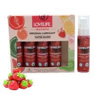 China Fruit Flavor Water Based Edible Sex Lubricant 100ml Long Lasting Moisturizing Hydrating Gel for sale