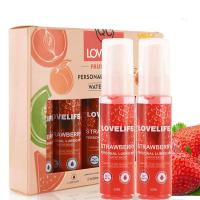 China KAILIN Wholesale 30ml Water Based Strawberry Edible Personal Lubricant for Oral Sex for sale