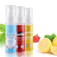 China Kailin 1 oz Water Based Personal Lubricant Strawberry Lemon Flavored Sex Lube for sale